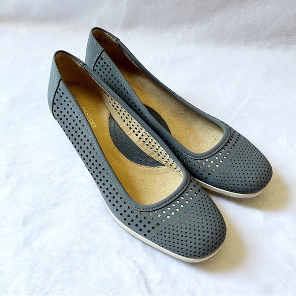 Naturalizer | Shoes | Naturalizer Brina Laser Cut Wedge Pump Womens 85 ...